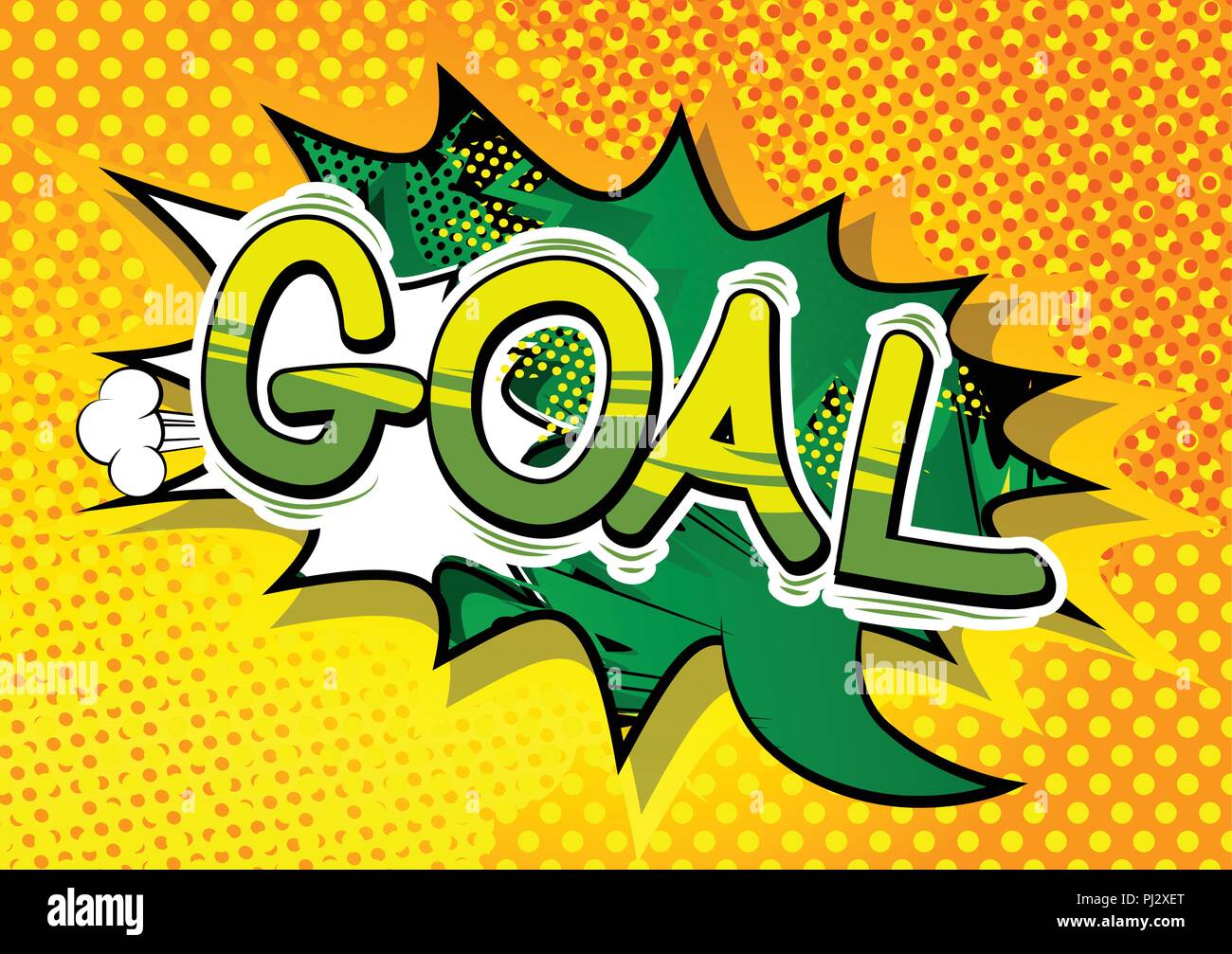 Goal comic style text Stock Vector Images - Alamy