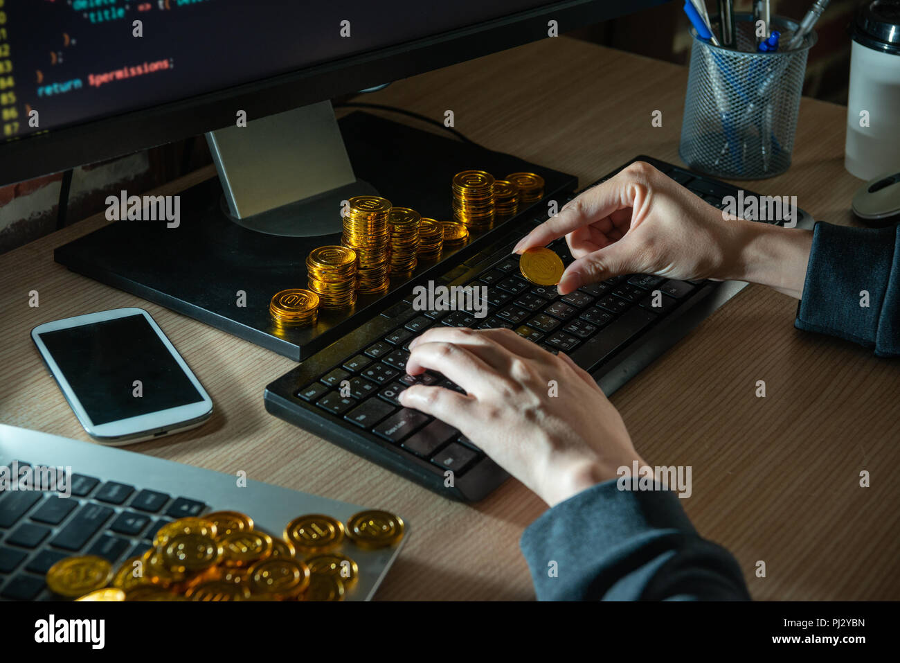 Hacking digital devices hi-res stock photography and images - Alamy