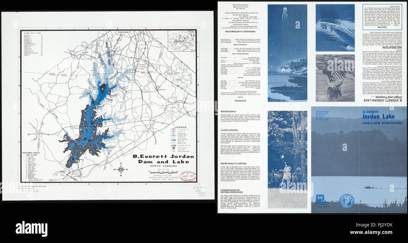 B. Everett Jordan Dam and Lake, North Carolina Stock Photo - Alamy