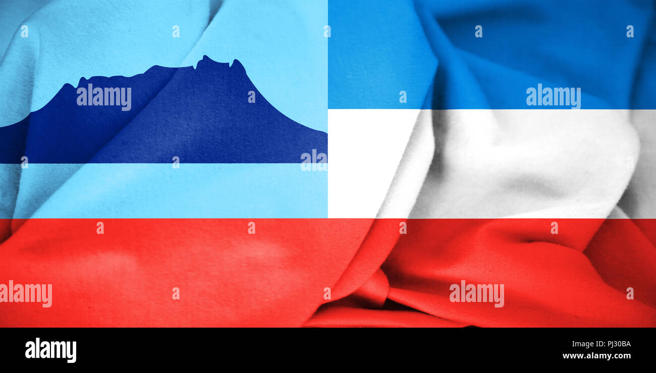 3D Flag of Sabah, Malaysia. 3D Illustration Stock Photo - Alamy