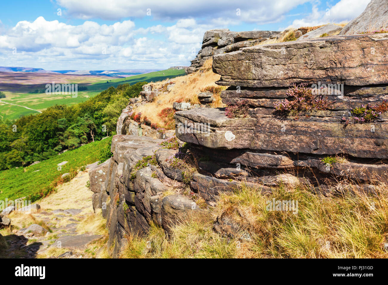 Derbyshire national park stacked rocks hi-res stock photography and ...
