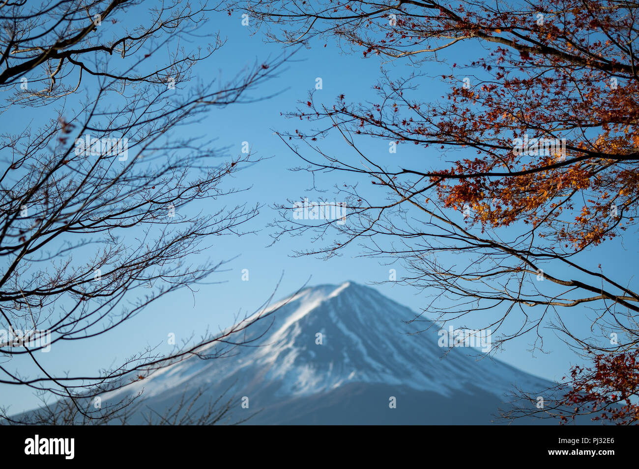 Beautiful Fuji Volcano View Stock Photo - Alamy