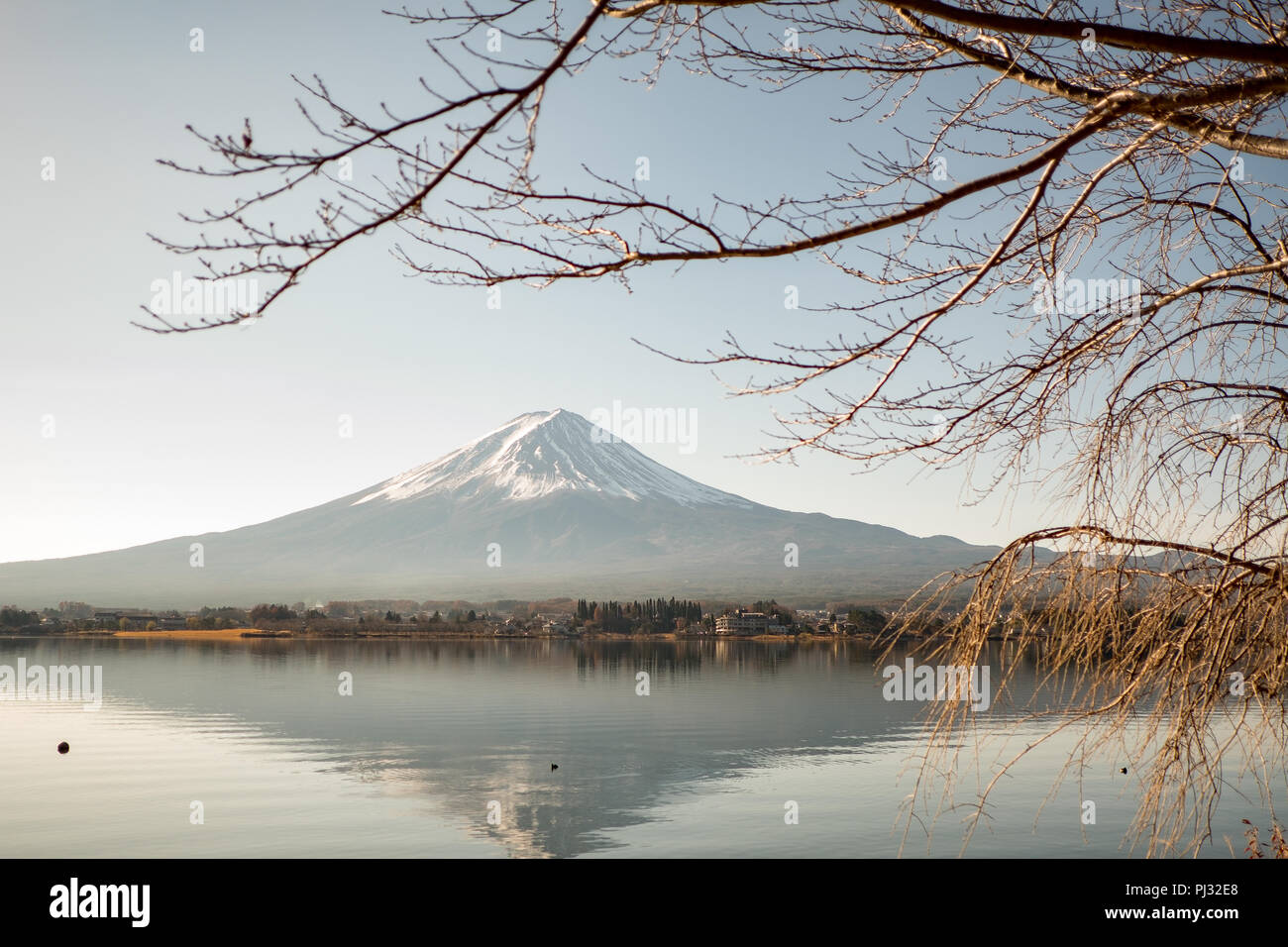 Beautiful Fuji Volcano View Stock Photo - Alamy