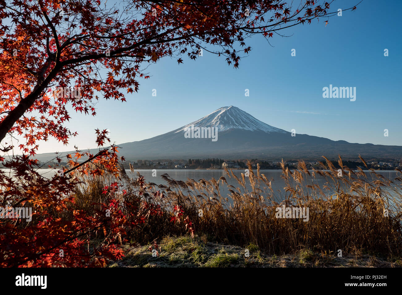 Beautiful Fuji Volcano View Stock Photo - Alamy