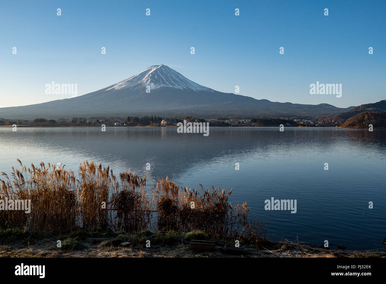 Beautiful Fuji Volcano View Stock Photo - Alamy