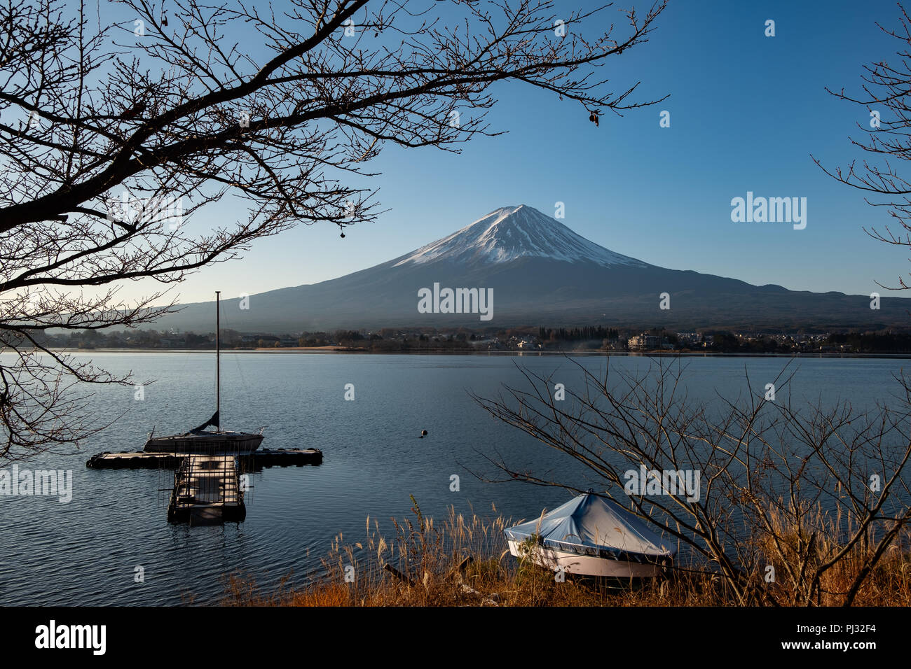Beautiful Fuji Volcano View Stock Photo - Alamy