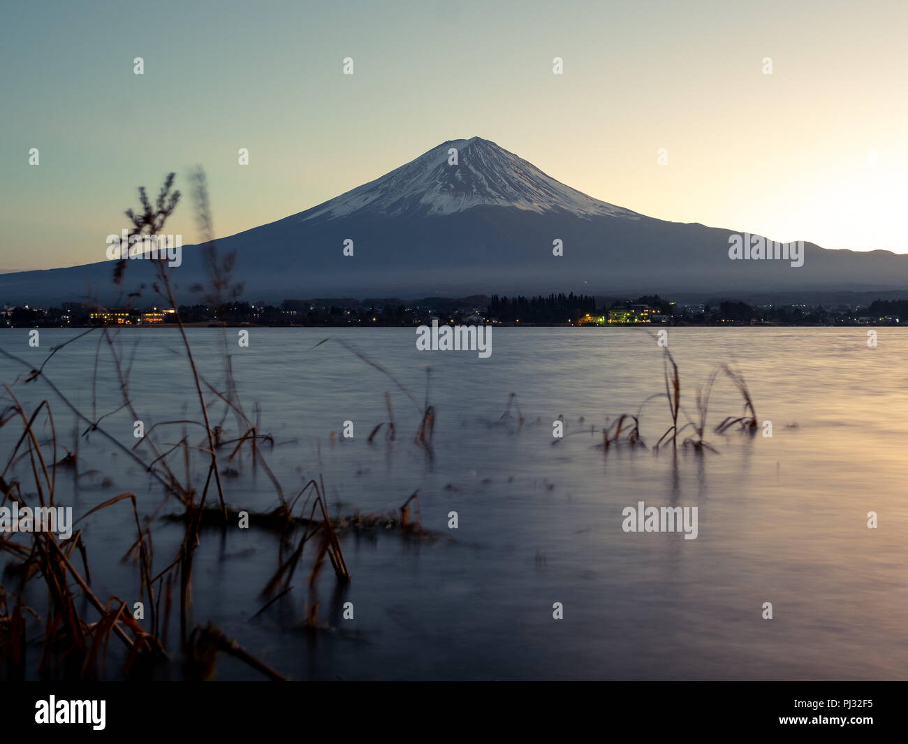 Beautiful Fuji Volcano View Stock Photo - Alamy