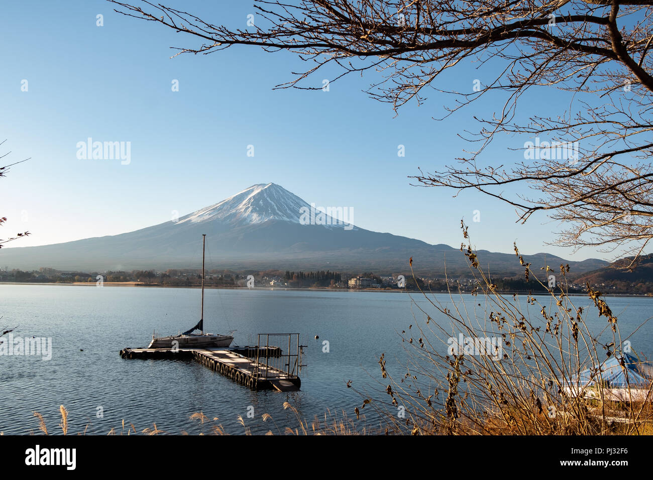 Beautiful Fuji Volcano View Stock Photo - Alamy