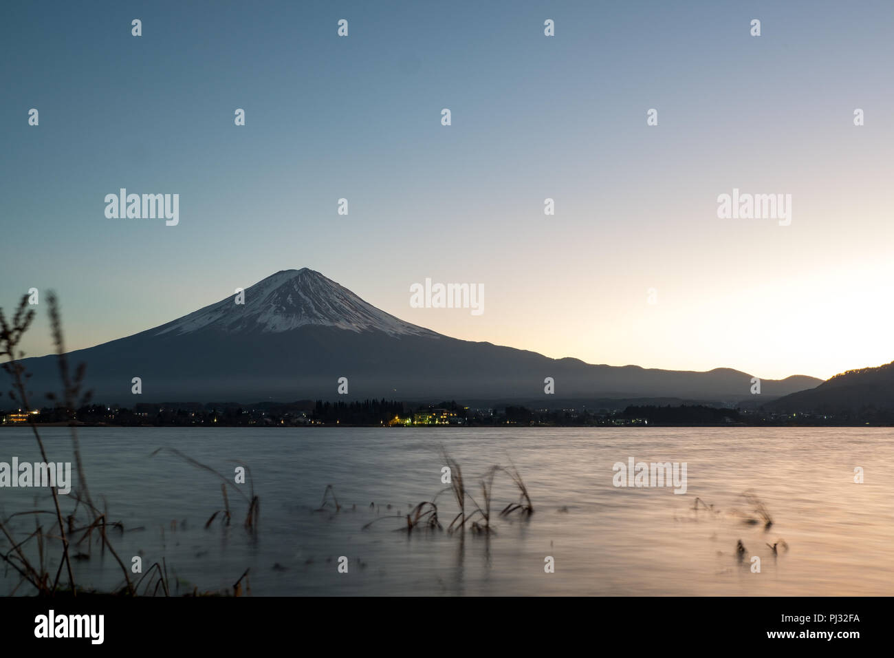 Beautiful Fuji Volcano View Stock Photo - Alamy