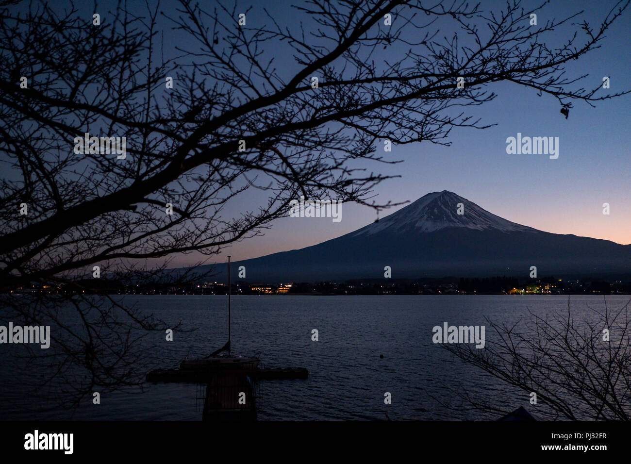 Beautiful Fuji Volcano View Stock Photo - Alamy