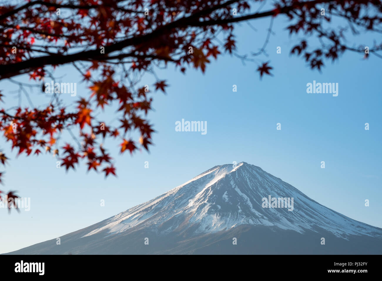 Beautiful Fuji Volcano View Stock Photo - Alamy