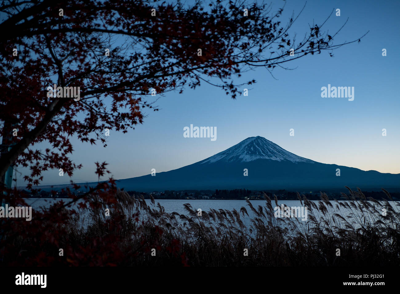 Beautiful Fuji Volcano View Stock Photo - Alamy