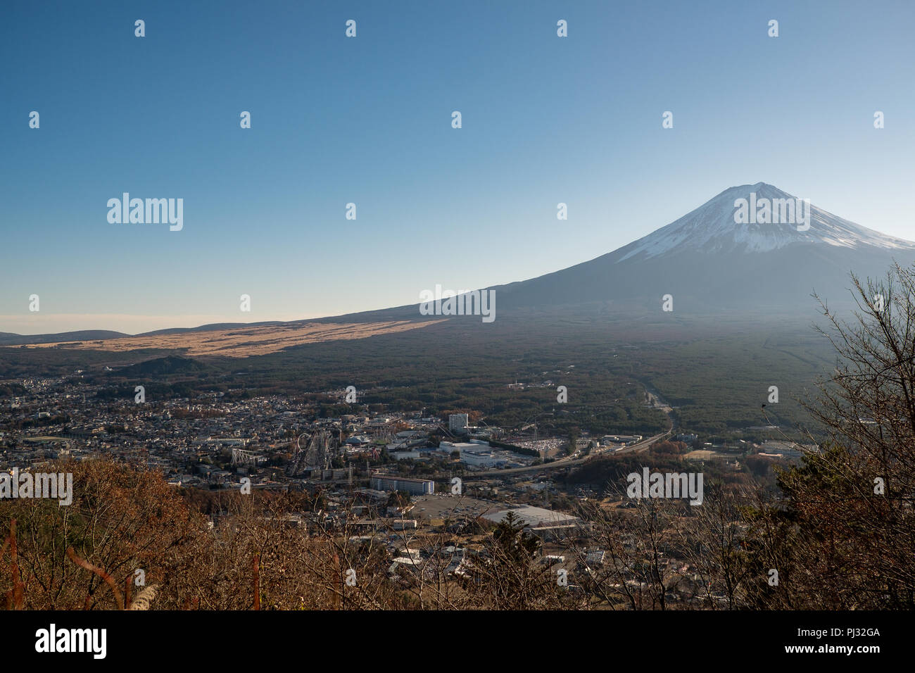 Beautiful Fuji Volcano View Stock Photo - Alamy