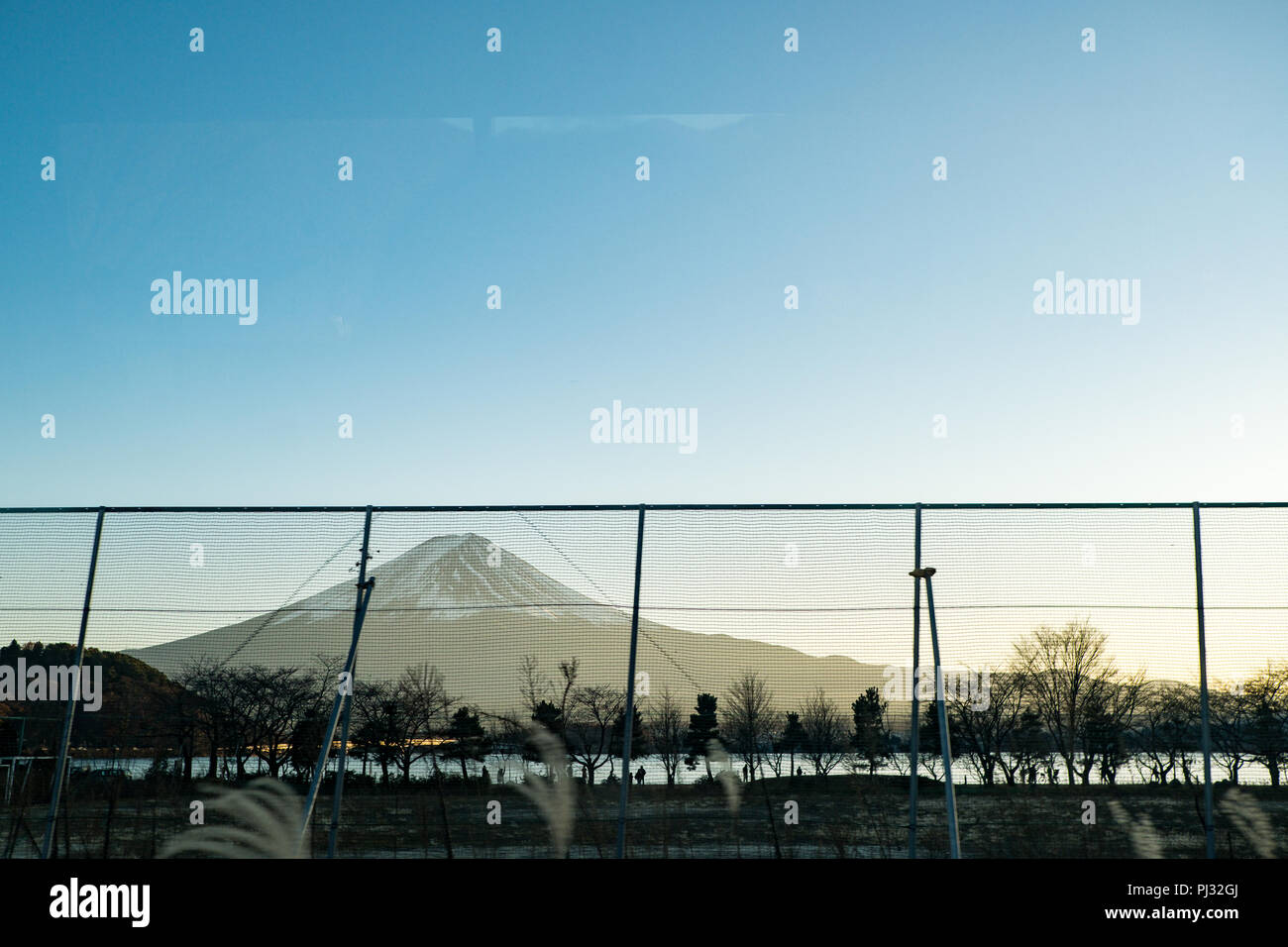 Beautiful Fuji Volcano View Stock Photo - Alamy
