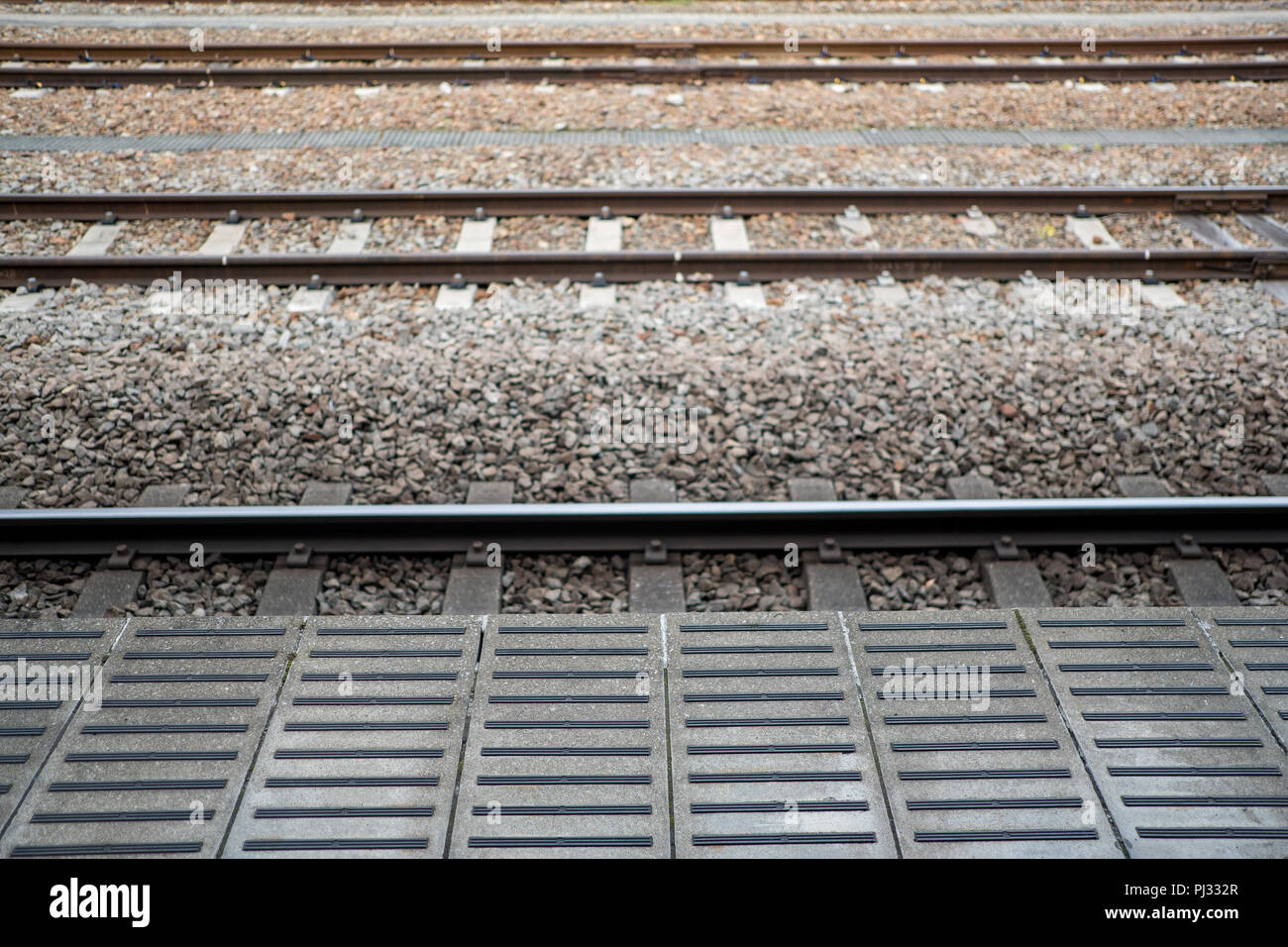 asia Train platform Stock Photo - Alamy