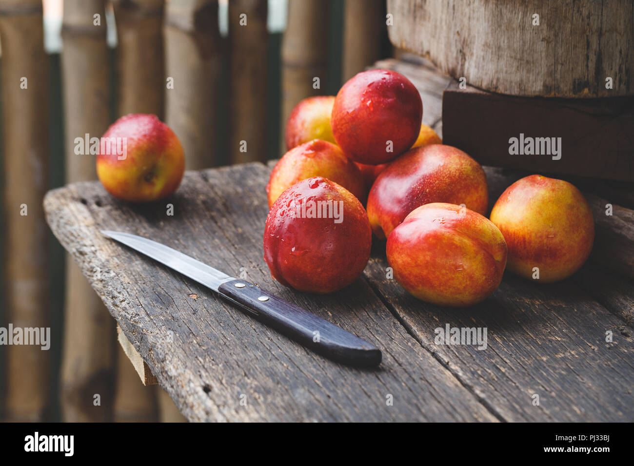 Peach basket ball hi-res stock photography and images - Alamy