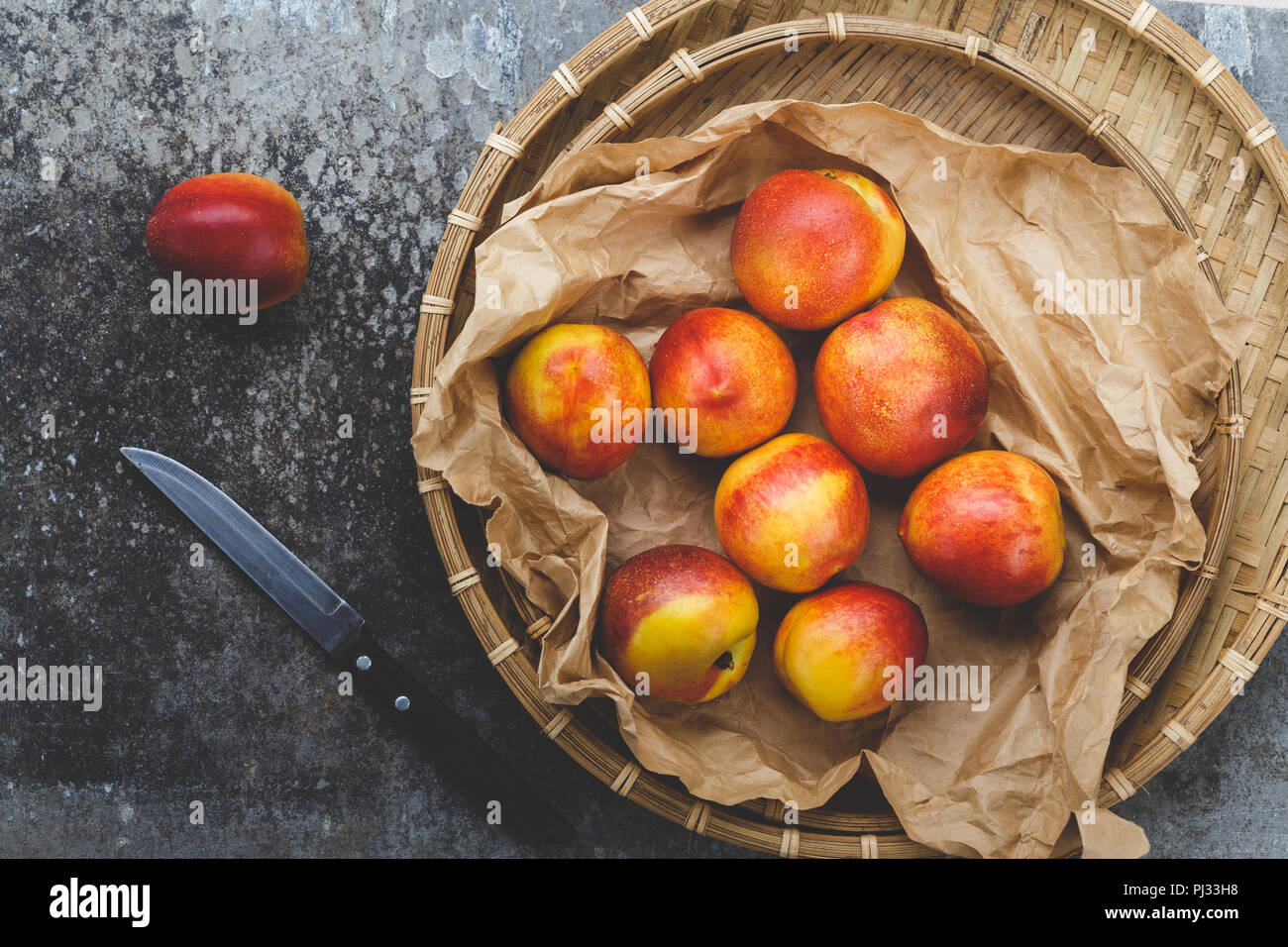 Peach basket ball hi-res stock photography and images - Alamy