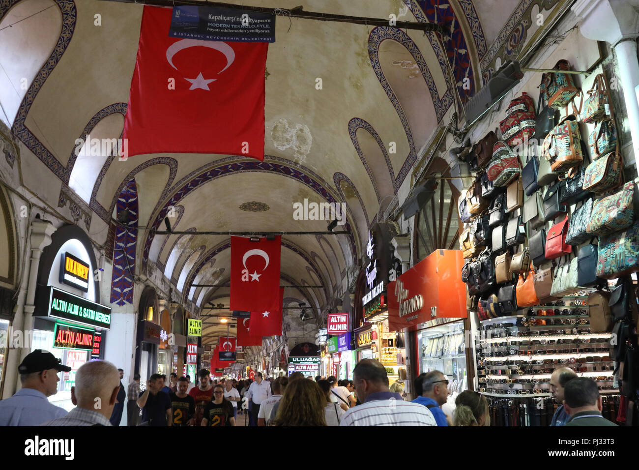 The Grand Bazaar in Istanbul - one of the largest and oldest covered ...
