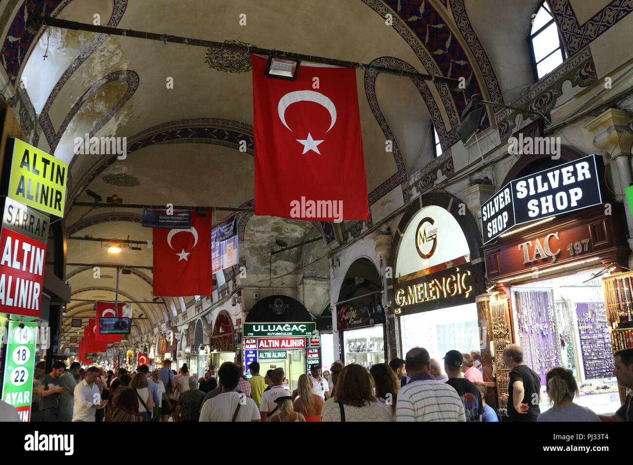 The Grand Bazaar in Istanbul - one of the largest and oldest covered ...