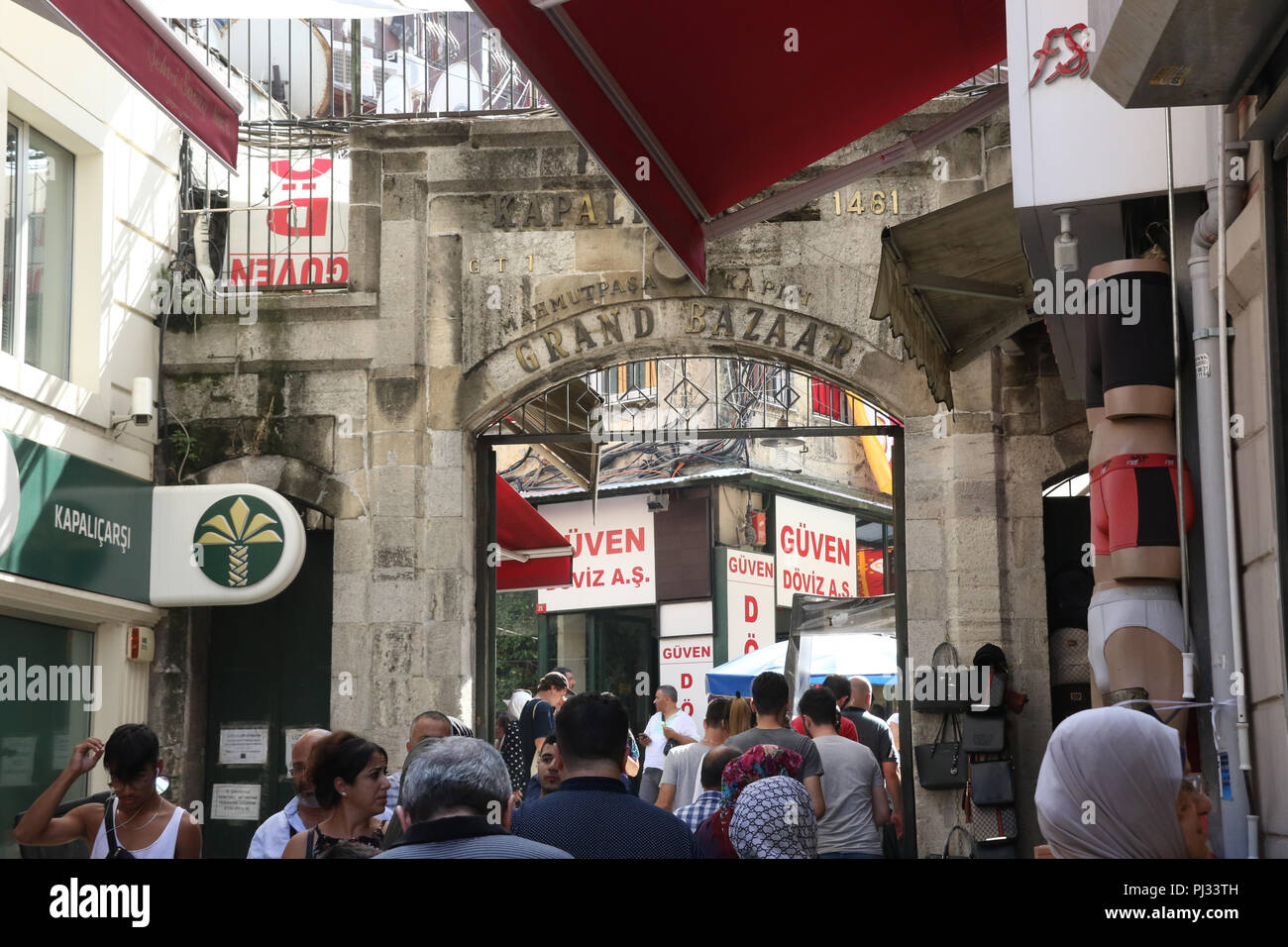 One of the entrances to the Grand Bazaar in Istanbul - one of the ...