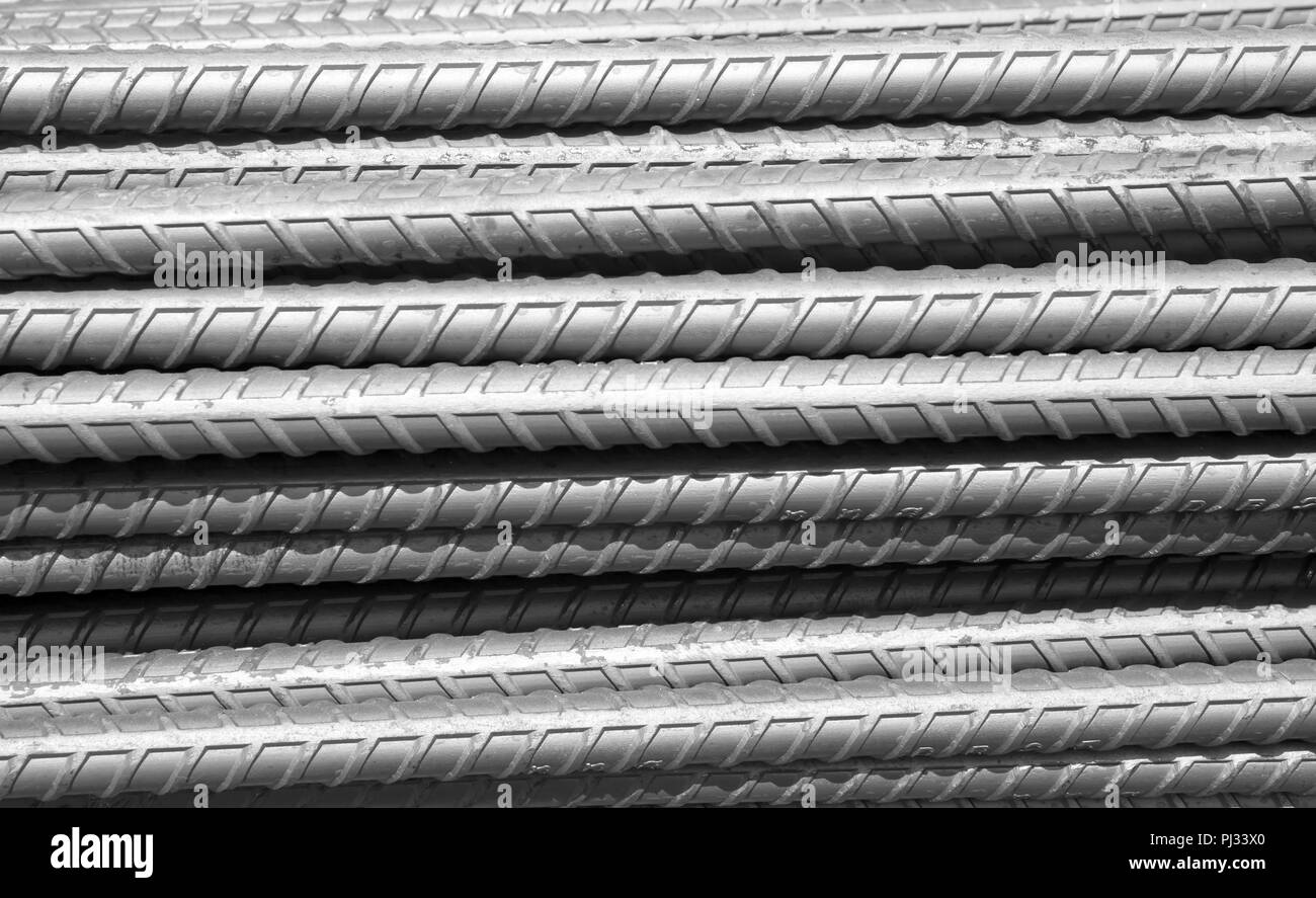 Steel rods bars can used for reinforce concrete, steel texture for ...