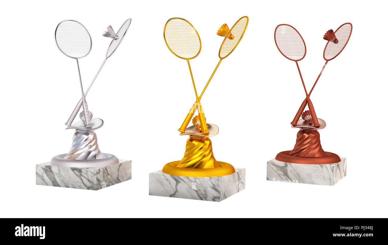 Badminton bronze Cut Out Stock Images & Pictures - Alamy