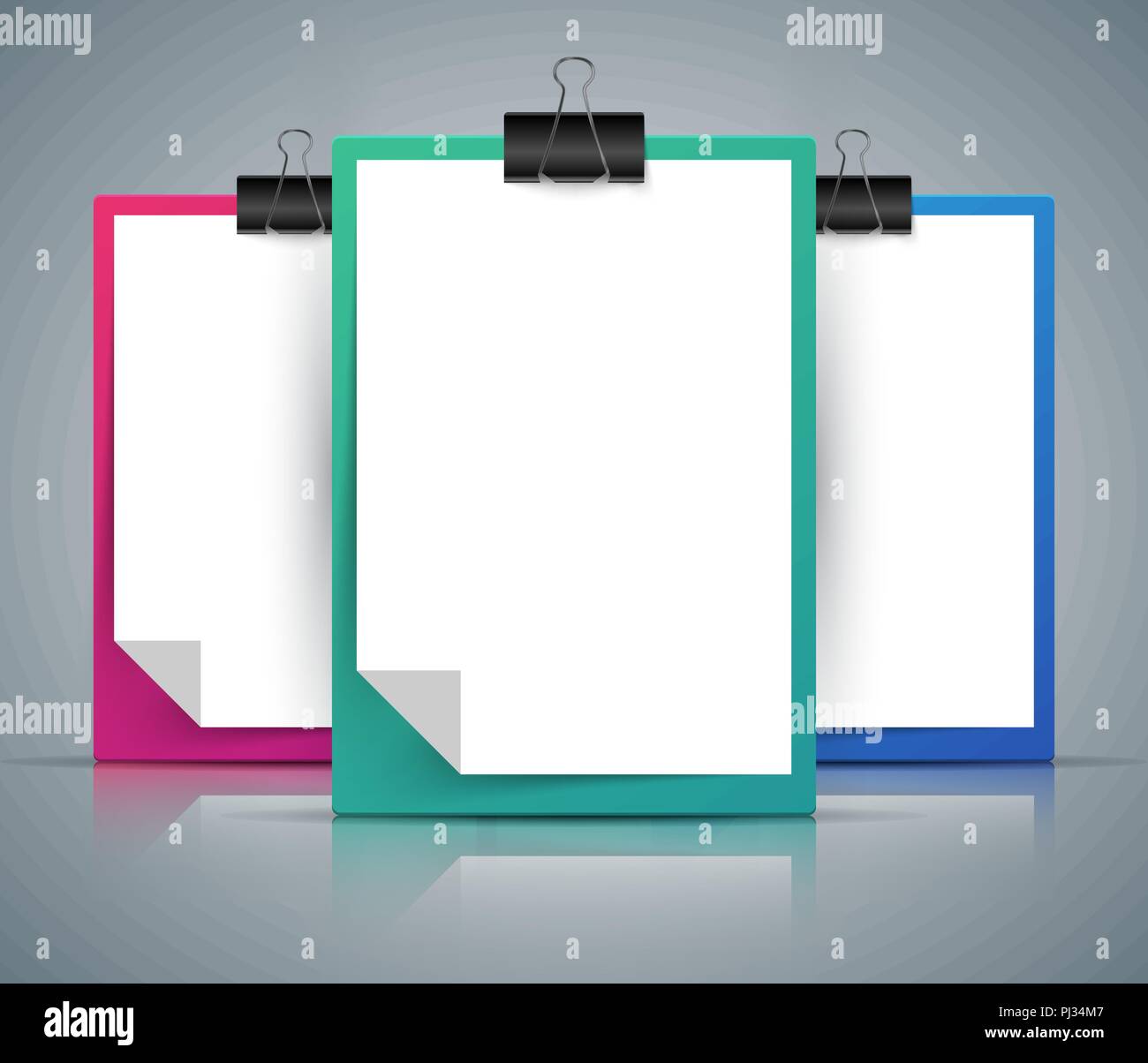 Paper tablet, clip, pin - A4 format Stock Vector Image & Art - Alamy