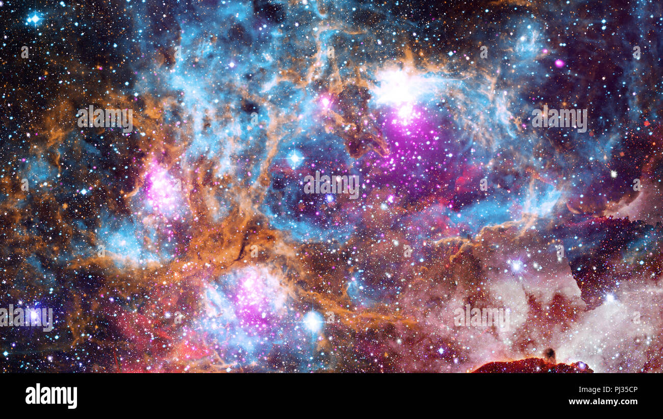 Universe filled with stars, nebula and galaxy. Elements of this image ...