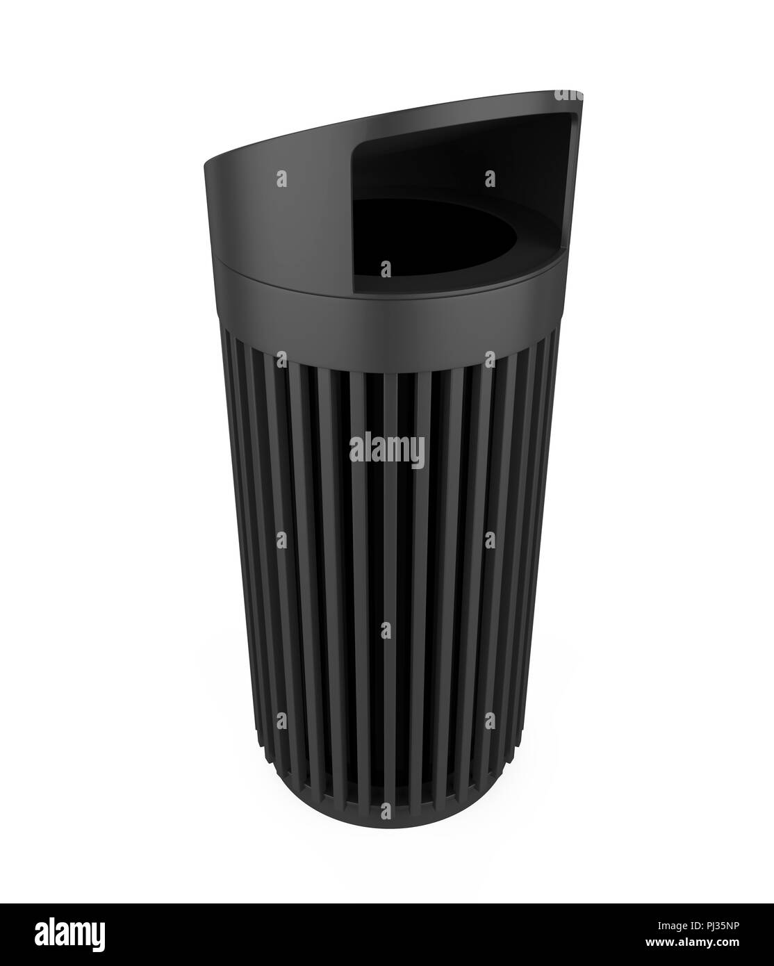 Trash Can Isolated Stock Photo - Alamy