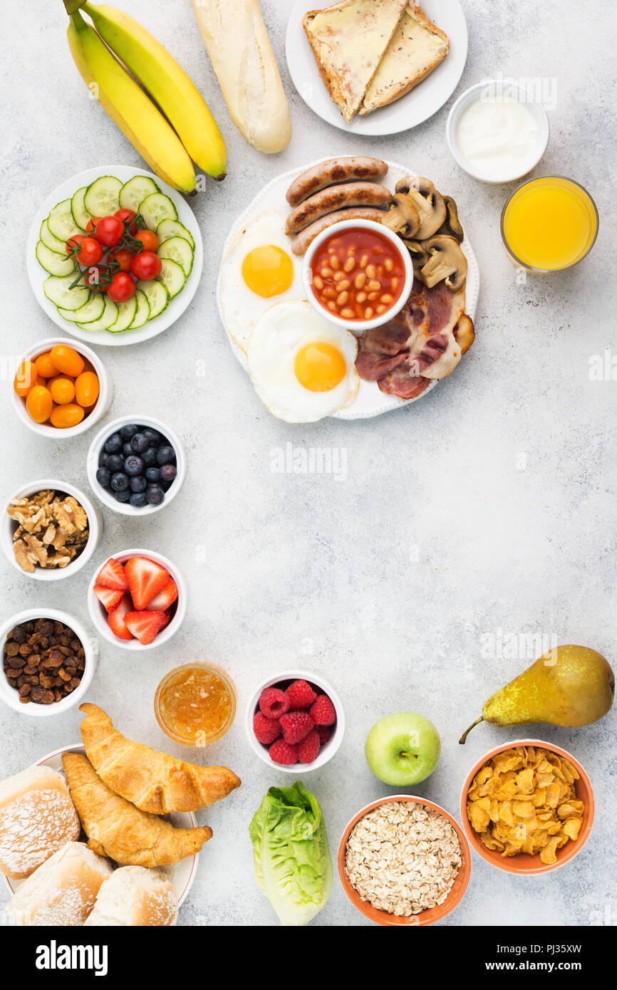 Healthy full english breakfast hi-res stock photography and images - Alamy
