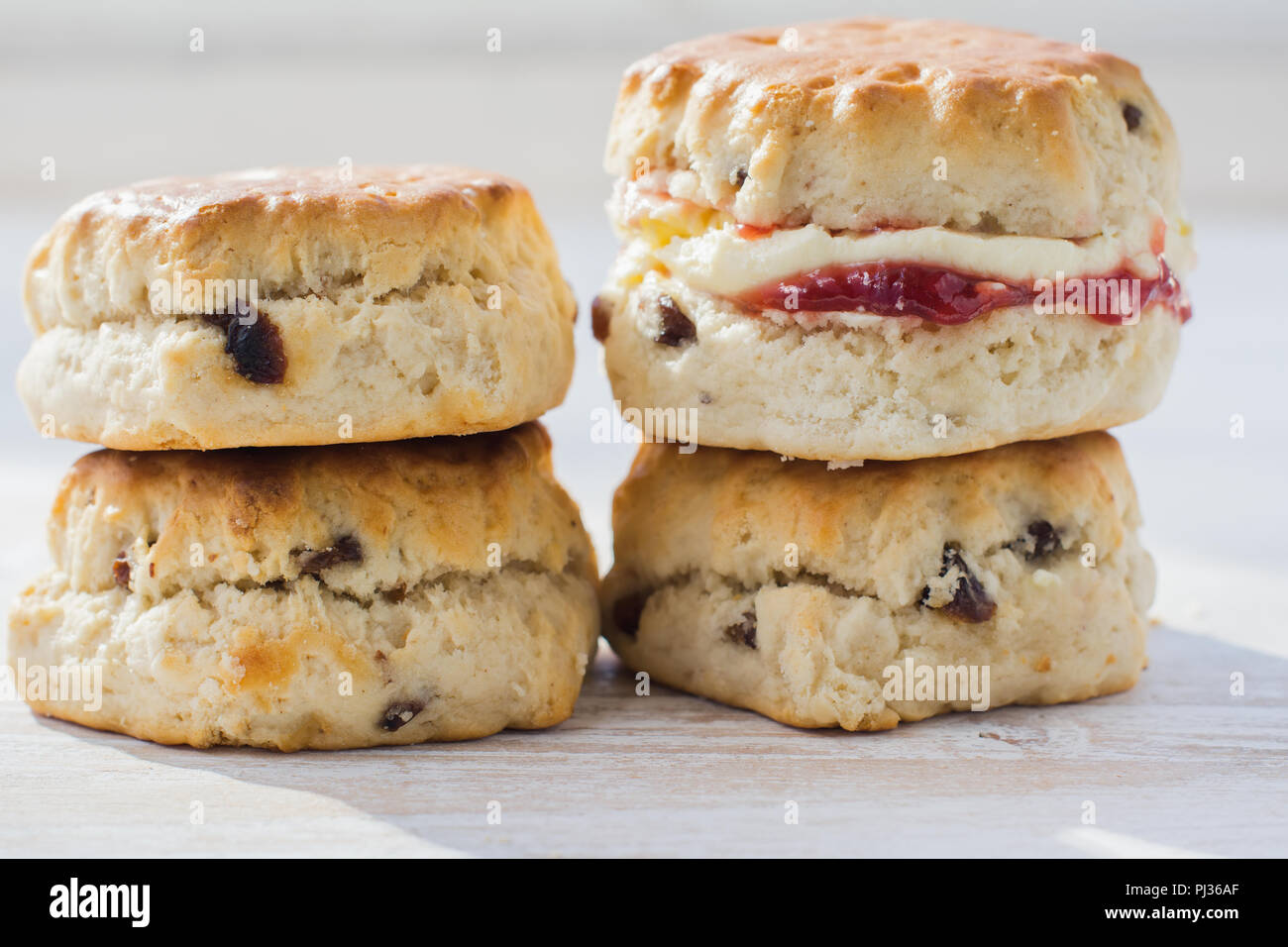 Scones jam cream hi-res stock photography and images - Alamy