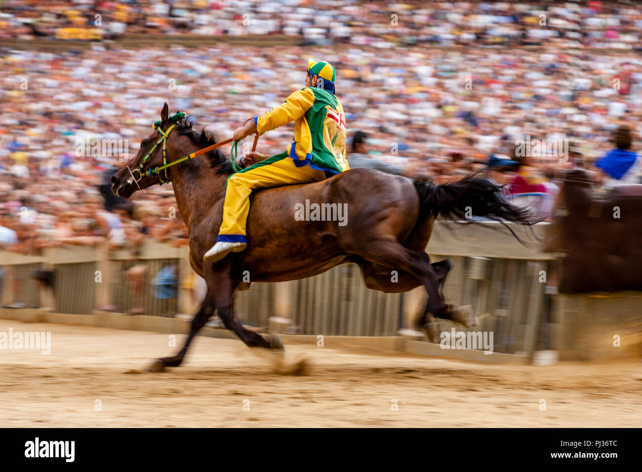 Italy siena tuscany horse racing jockey hi-res stock photography and ...