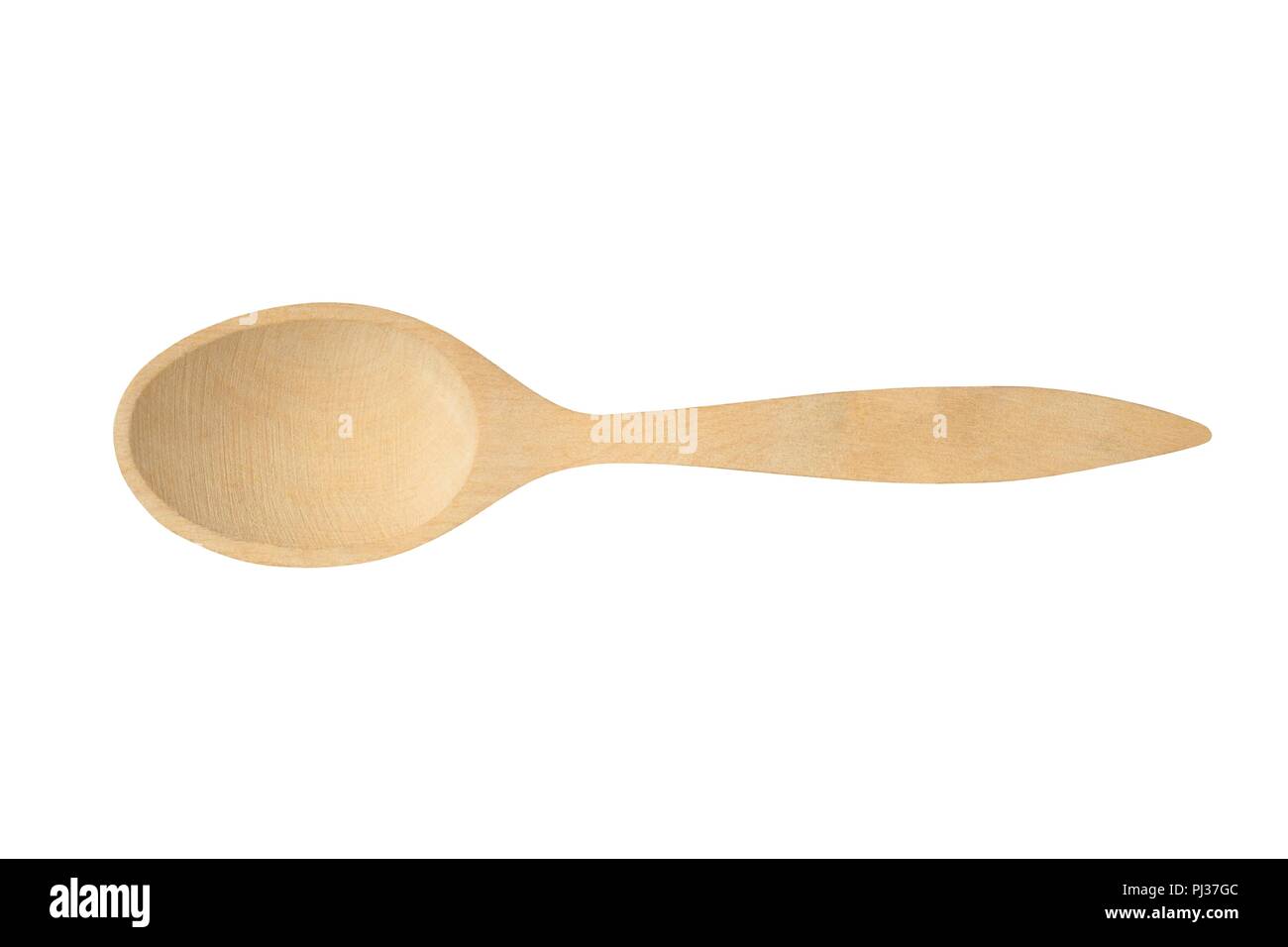 Big wooden spoon isolated on white background Stock Photo - Alamy