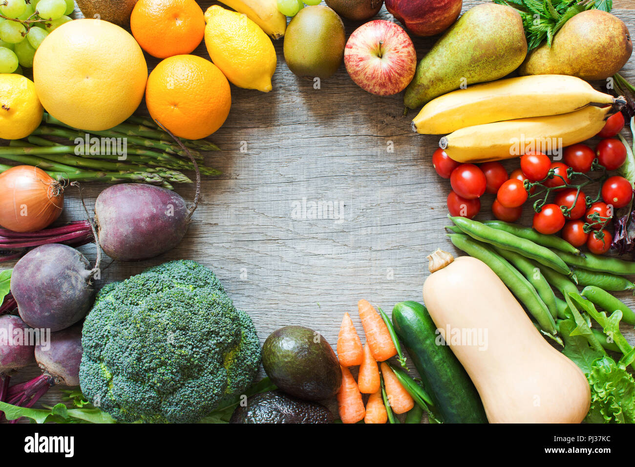 Different fruits vegetables, including broccoli, carrots, avocado ...