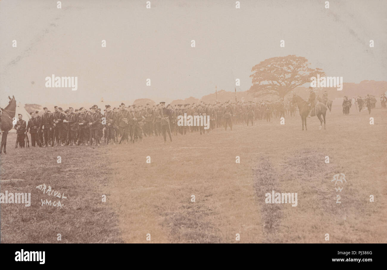Vintage Ashbourne Photograph of a British Army Field Camp Stock Photo ...