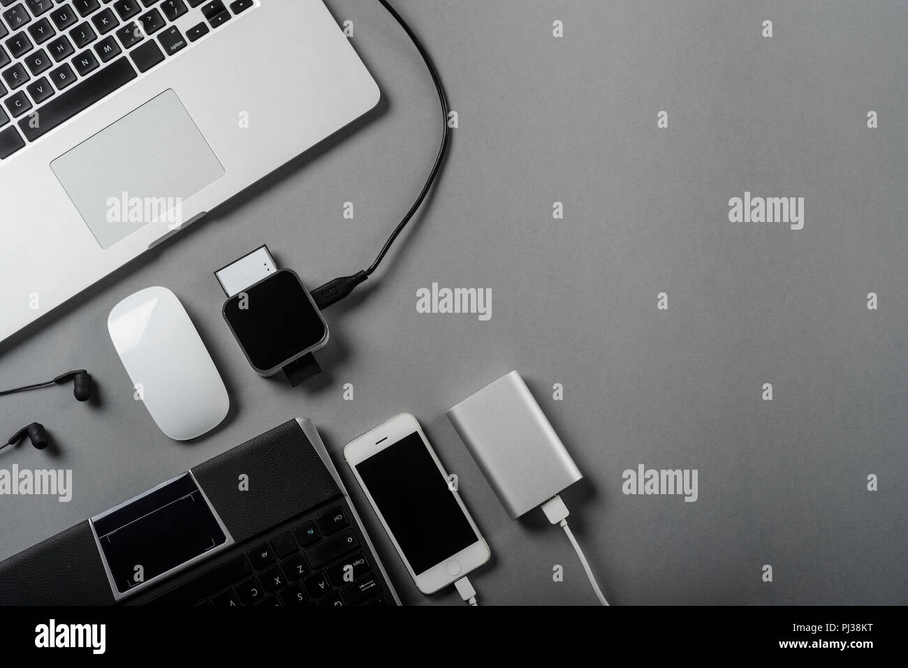 Employee using gadgets laptop hi-res stock photography and images - Alamy