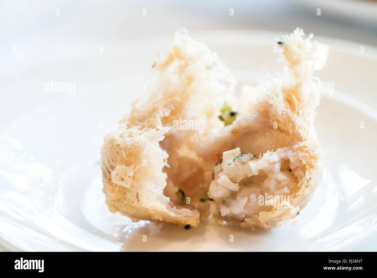 Chinese dim sum Fried taro dumplings - Chinese groumet cuisine Stock ...