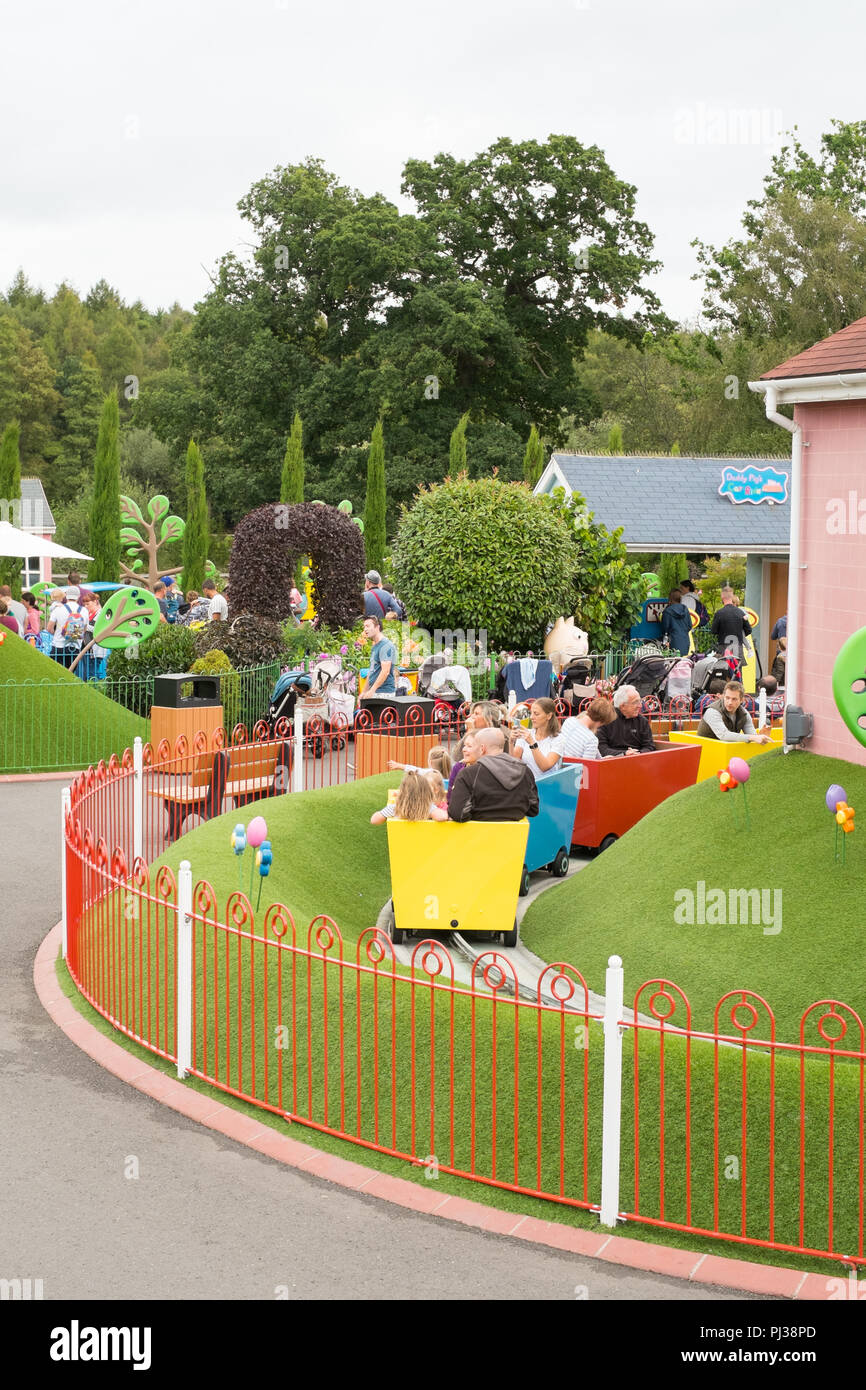 Grandpa Pig's little train ride, Peppa pig world, Paultons park, Romsey ...