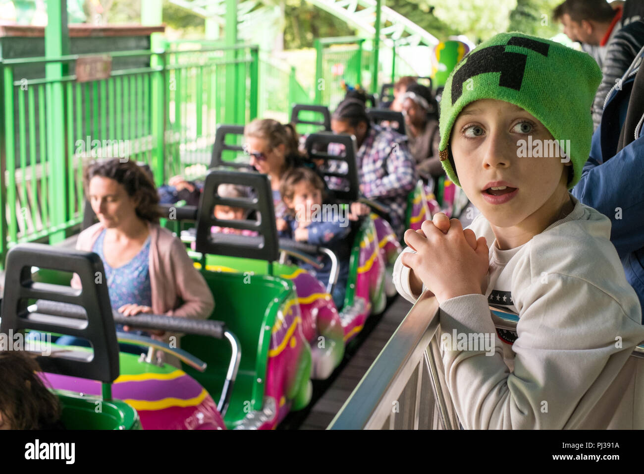 Cat-O-Pillar roller coaster ride at Paultons Park, Ower, Romsey ...