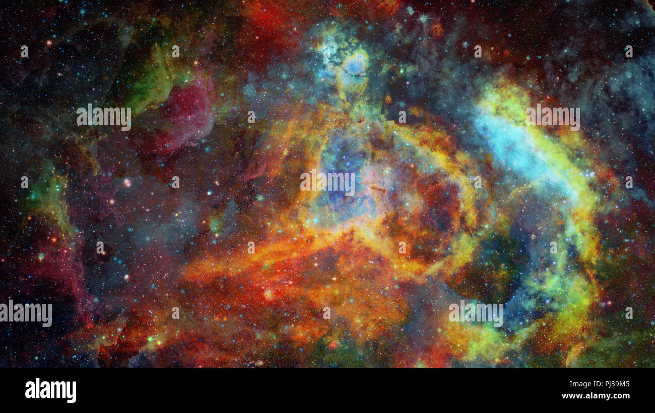 Beautiful nebula and space galaxy. Elements of this image furnished by ...