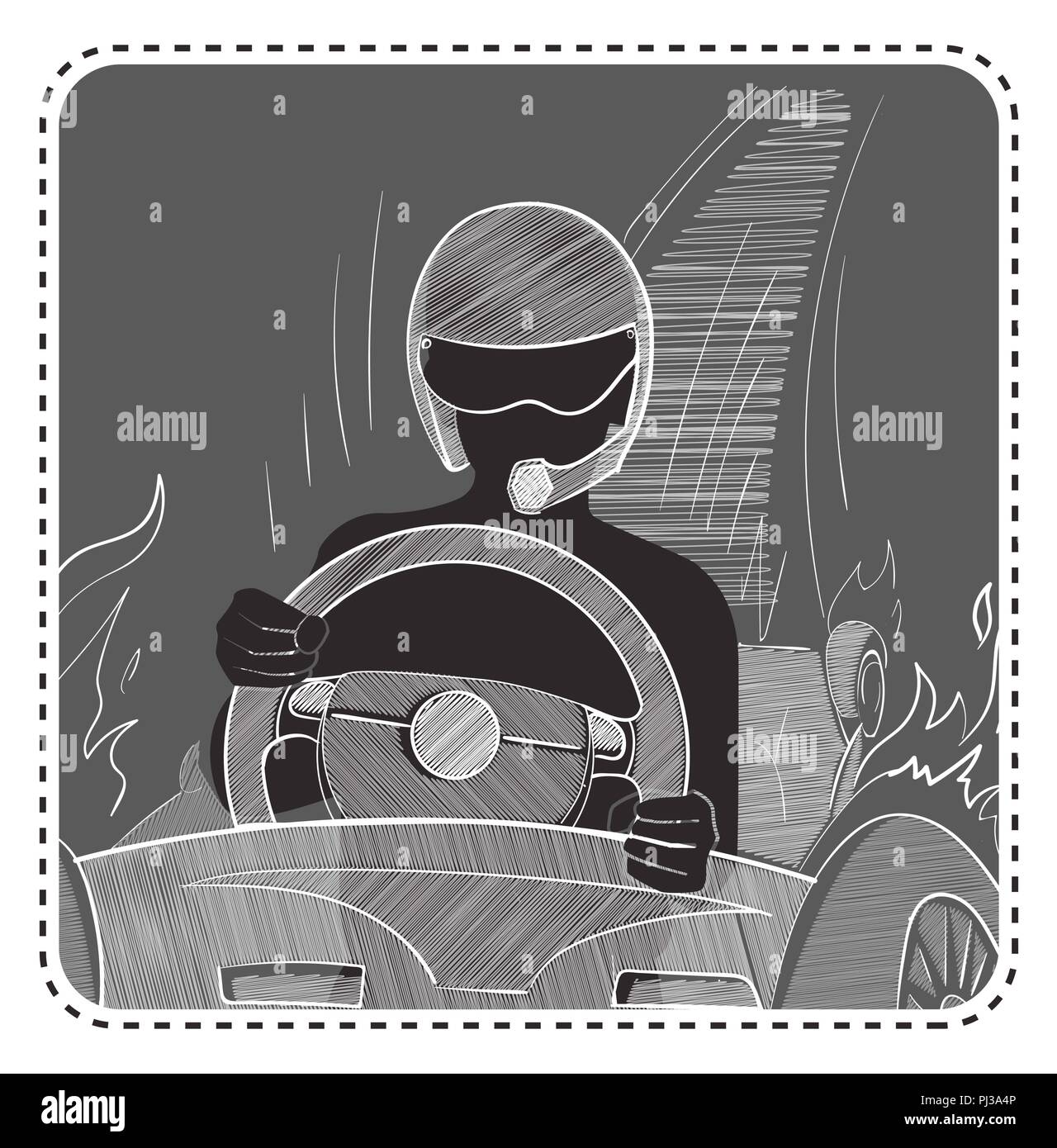 avatar anonymous in the form of a silhouette of a boy in uniform Stock ...