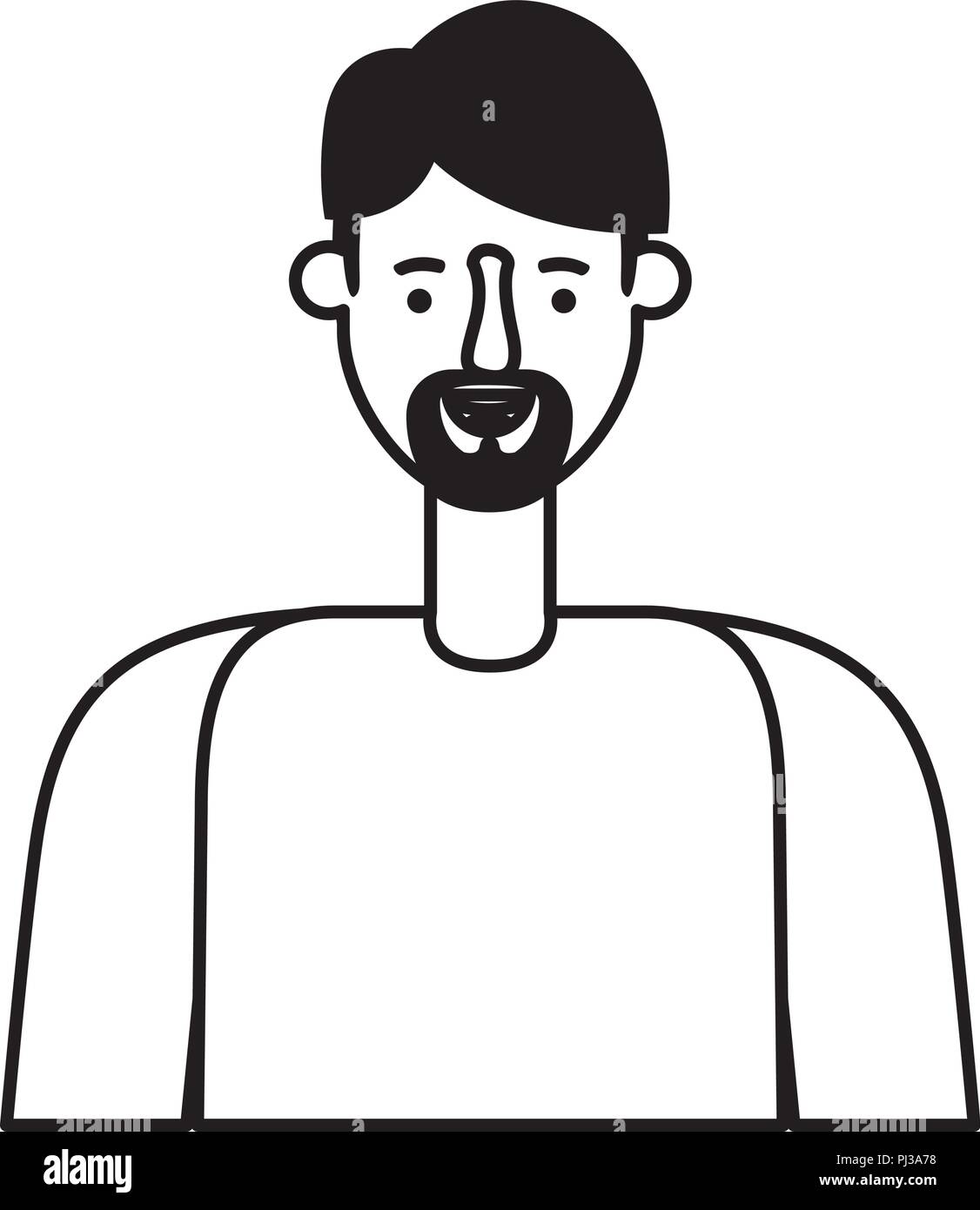 young man with beard avatar character Stock Vector Image & Art - Alamy