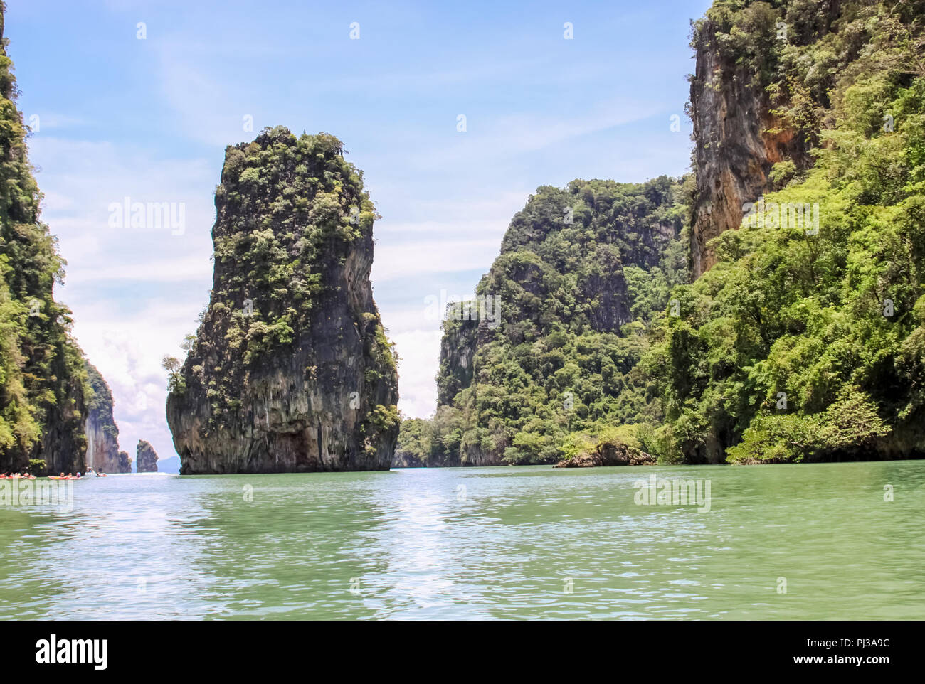 Thailand, the island of Phuket. Rocks off the coast of the sea Stock ...