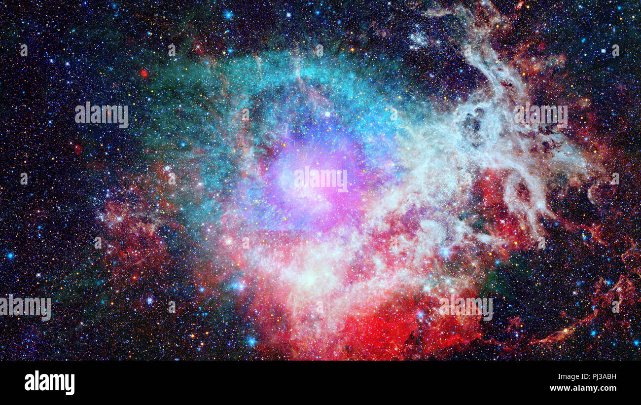 Beautiful nebula and Galaxy. Elements of this Image Furnished by NASA ...