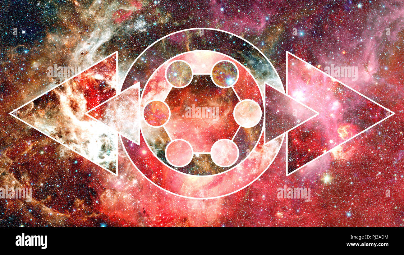 Space and geometry design. Minimal art concept. Abstract background ...