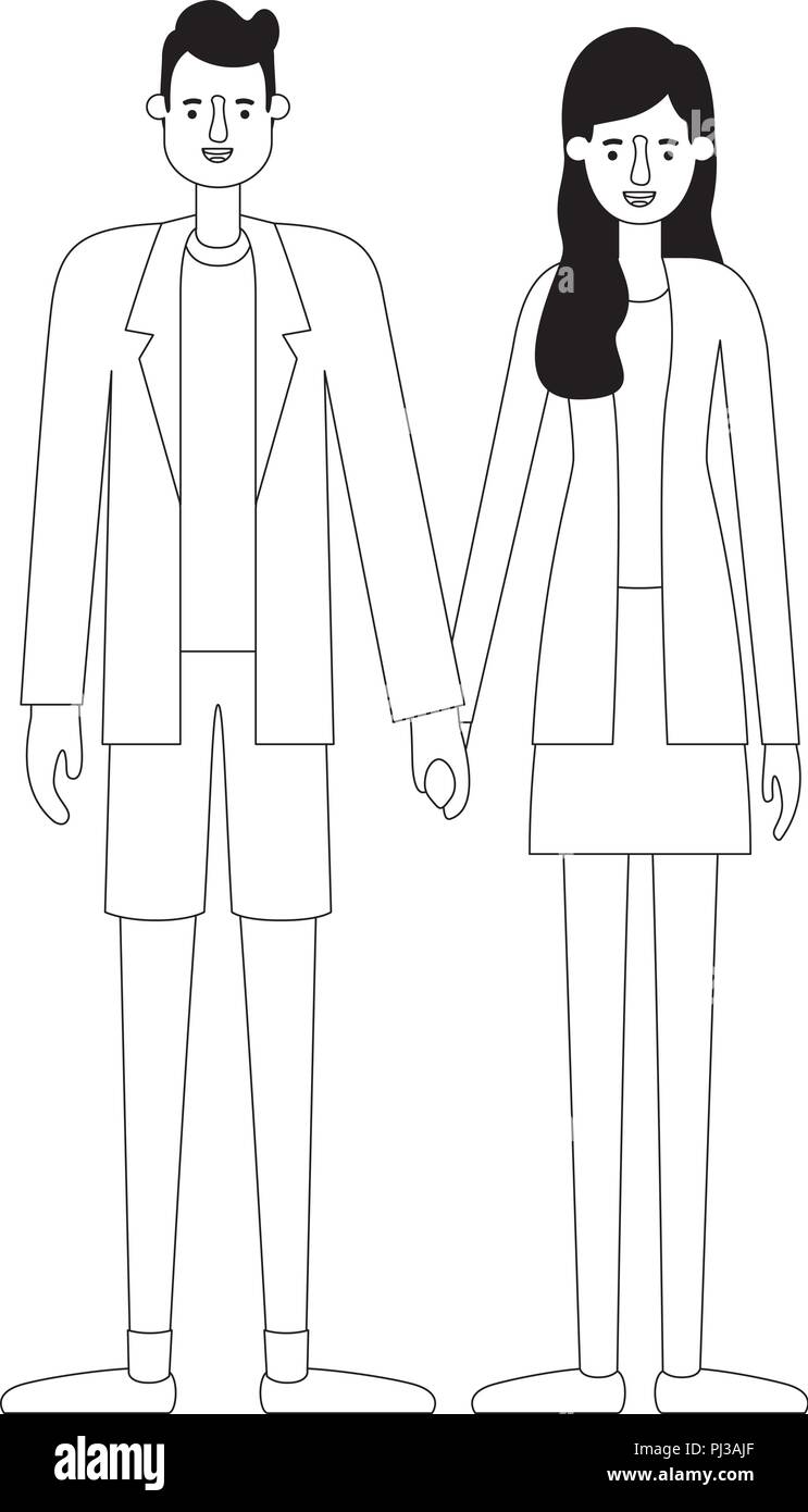 couple avatar characters icons Stock Vector Image & Art - Alamy