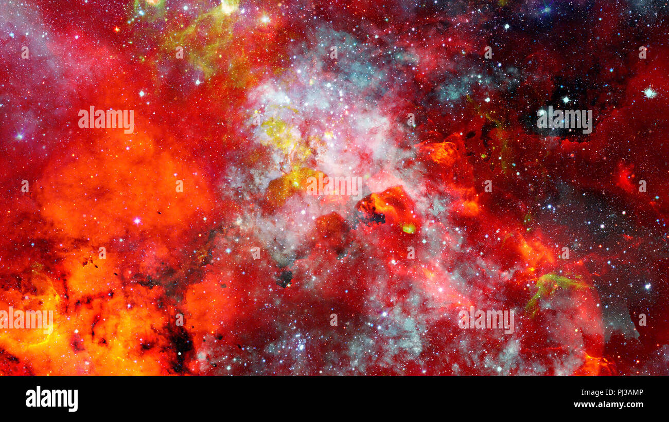 Group of bright massive stars in the nebula. Elements of this image ...