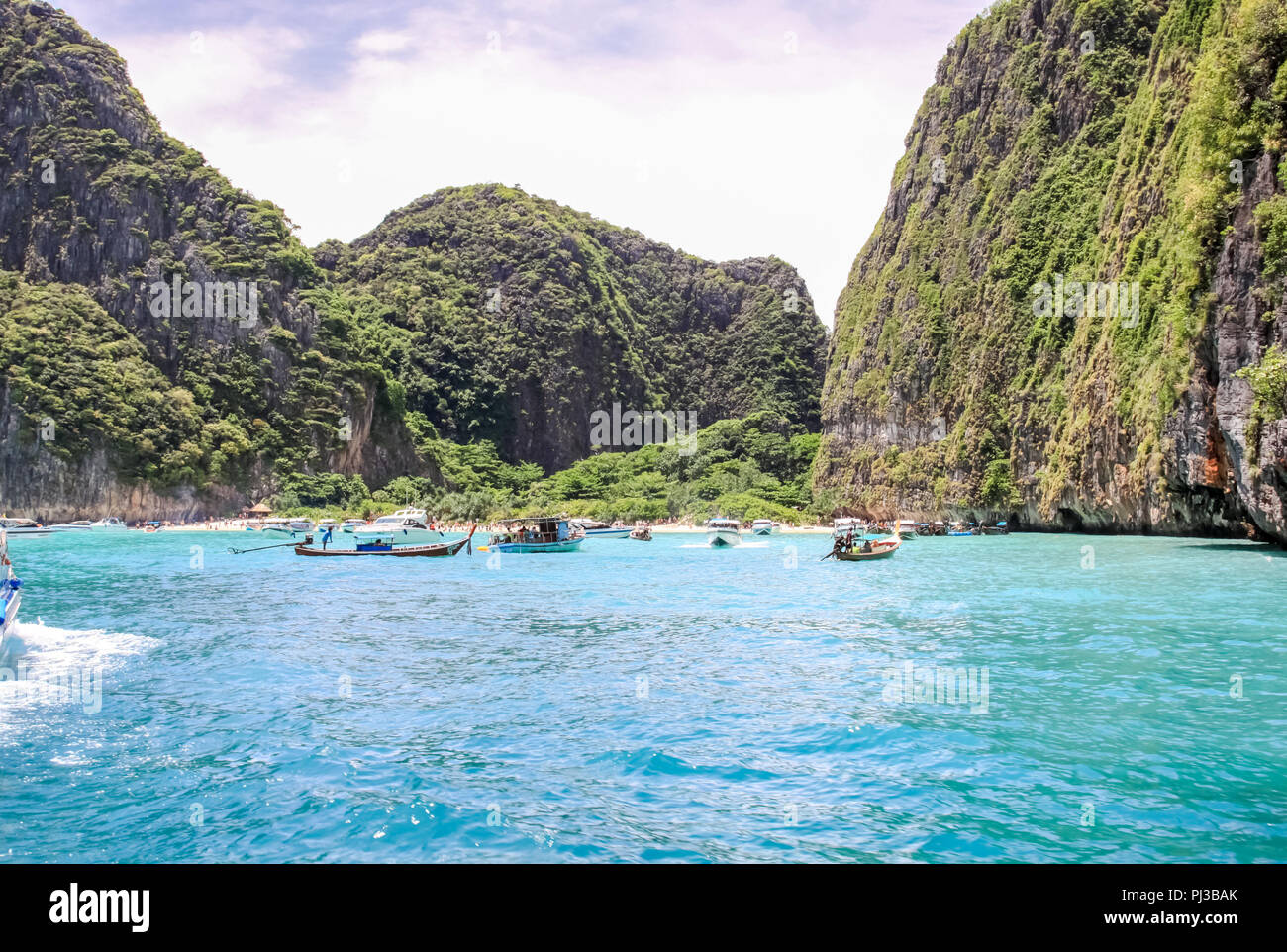 The rocks and hills near Phuket. Beaches of Thailand Stock Photo - Alamy