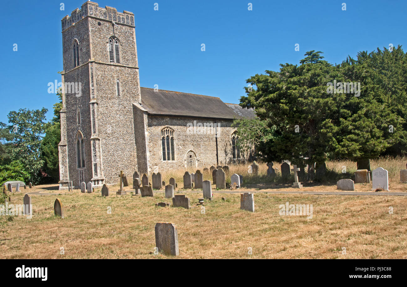 Rendham Village St Michael's Church Suffolk Stock Photo - Alamy
