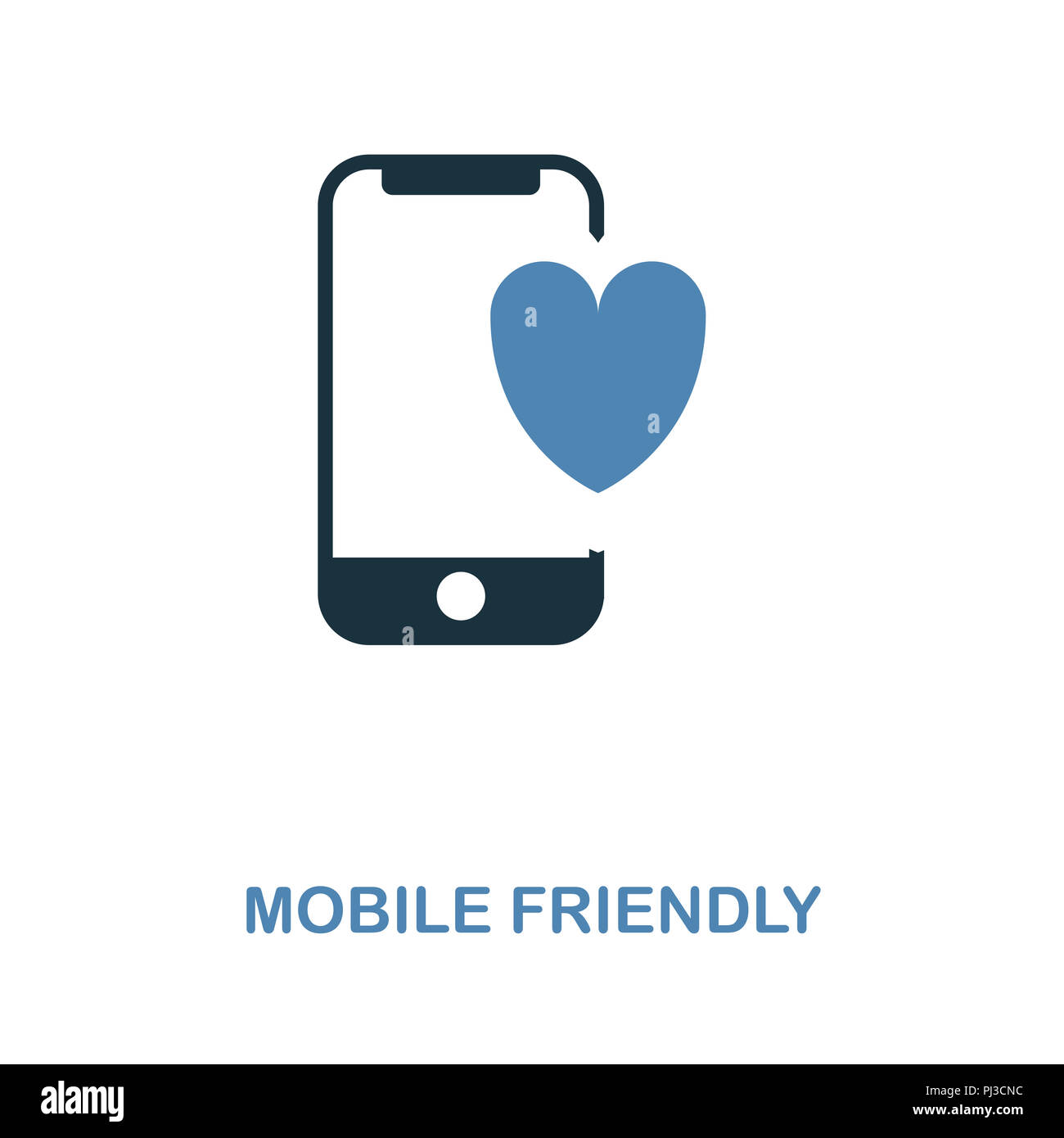 Mobile Optimization icon. Simple element illustration in 2 colors ...